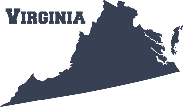 Virginia State Sticker Shipped Fast & Free!