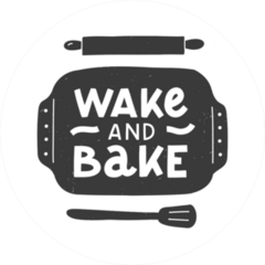 Wake and Bake Kitchen Sticker
