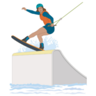 Wakeboarding Sport Jump Sticker