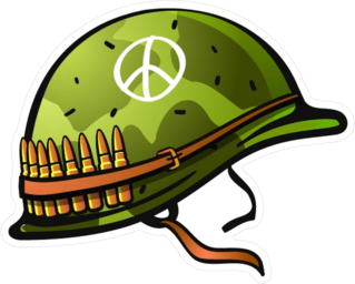 War Helmet Sticker