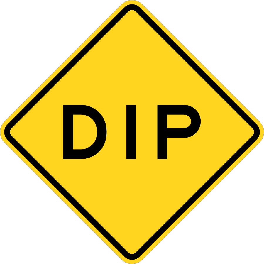 Warning Dip Sticker