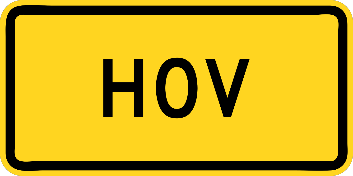 Vibrant, High-Quality Warning Hov Stickers