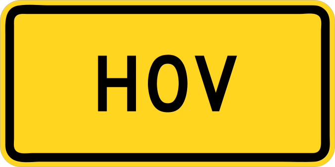 Warning Hov Magnet Shipped Fast & Free!