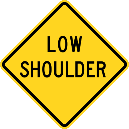 Order Your Warning Low Shoulder Magnet Today - Free Shipping!