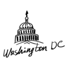 Washington Dc Beautiful Sketched Us Capitol Lettering Sticker