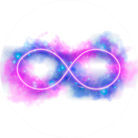 Watercolor Magic Fire Infinity Symbol Sticker