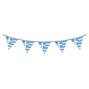 Watercolour Illustration Of Festive Greek Flags Sticker