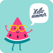 Watermelon Slice Summer Sticker