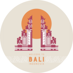 Welcome To Bali Indonesia Sticker