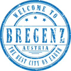 Welcome To Bregenz Austria Stamp Sticker