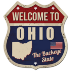 Welcome To Ohio Vintage Rusty Sticker