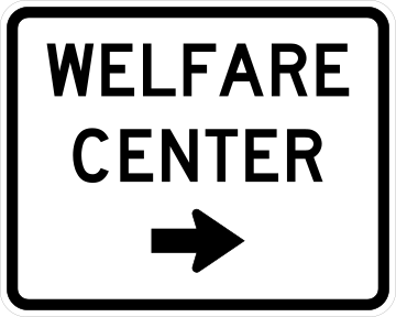 Welfare Center To Right Sticker - 50+ Color Options!