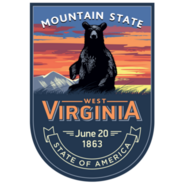 West Virginia State Emblem Sticker