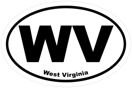 West Virginia Car Stickers and Decals