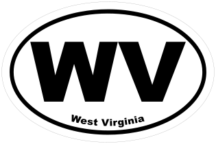 West Virginia Car Stickers and Decals
