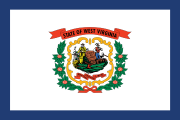 Order Your West Virginia Wv State Flag Sticker Today - Free Shipping!