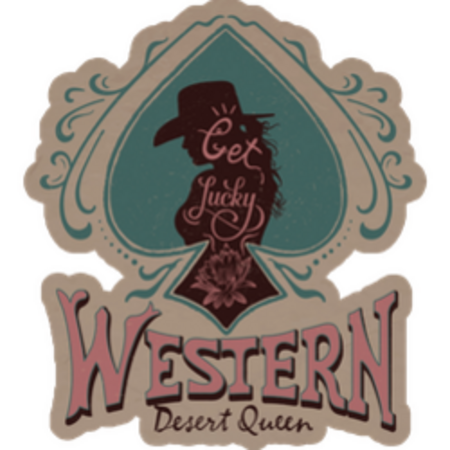 Western Retro Vintage Cowgirl Sticker