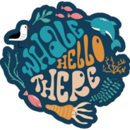 Whale Hello There Ocean Sticker