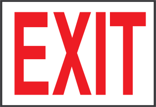 Custom Exit Sign Magnets for Sale - Removable & Reusable