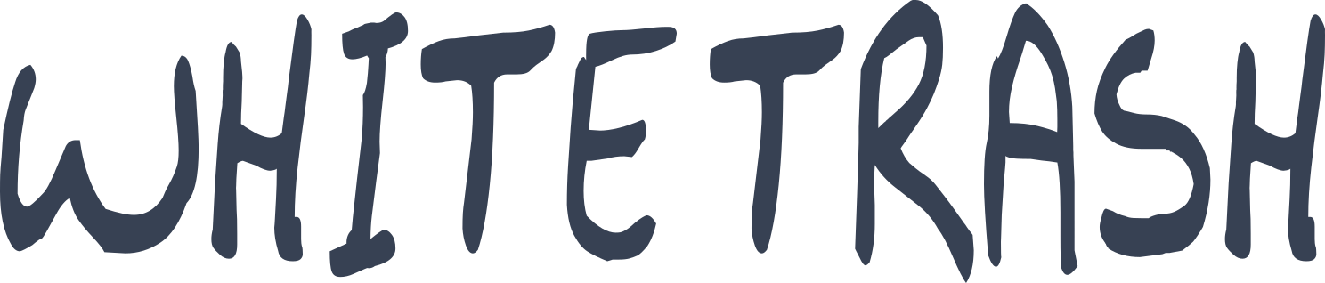 White Trash Vinyl Lettering Sticker Shipped Fast & Free!