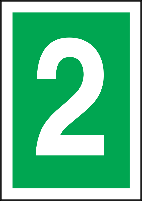 Vibrant, High-Quality White Two Green Background Sign Magnets