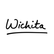 Wichita - A City In The State Of Kansas Lettering Sticker