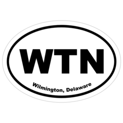 Wilmington, Delaware Oval Stickers