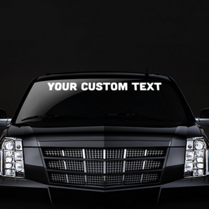 Windshield Banner Stickers & Decals for Cars & Trucks