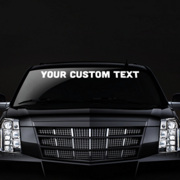 Windshield Banner Stickers & Decals for Cars & Trucks