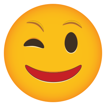 Vibrant, High-Quality Winking Phone Emoji Stickers