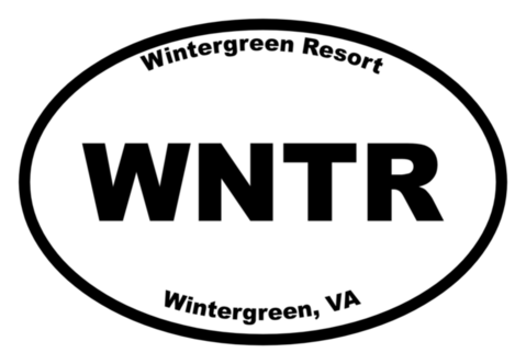Wintergreen Resort Oval Sticker
