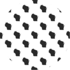 Wisconsin Map Seamless Pattern Sticker