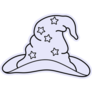 Wizard's Hat Outline Sticker