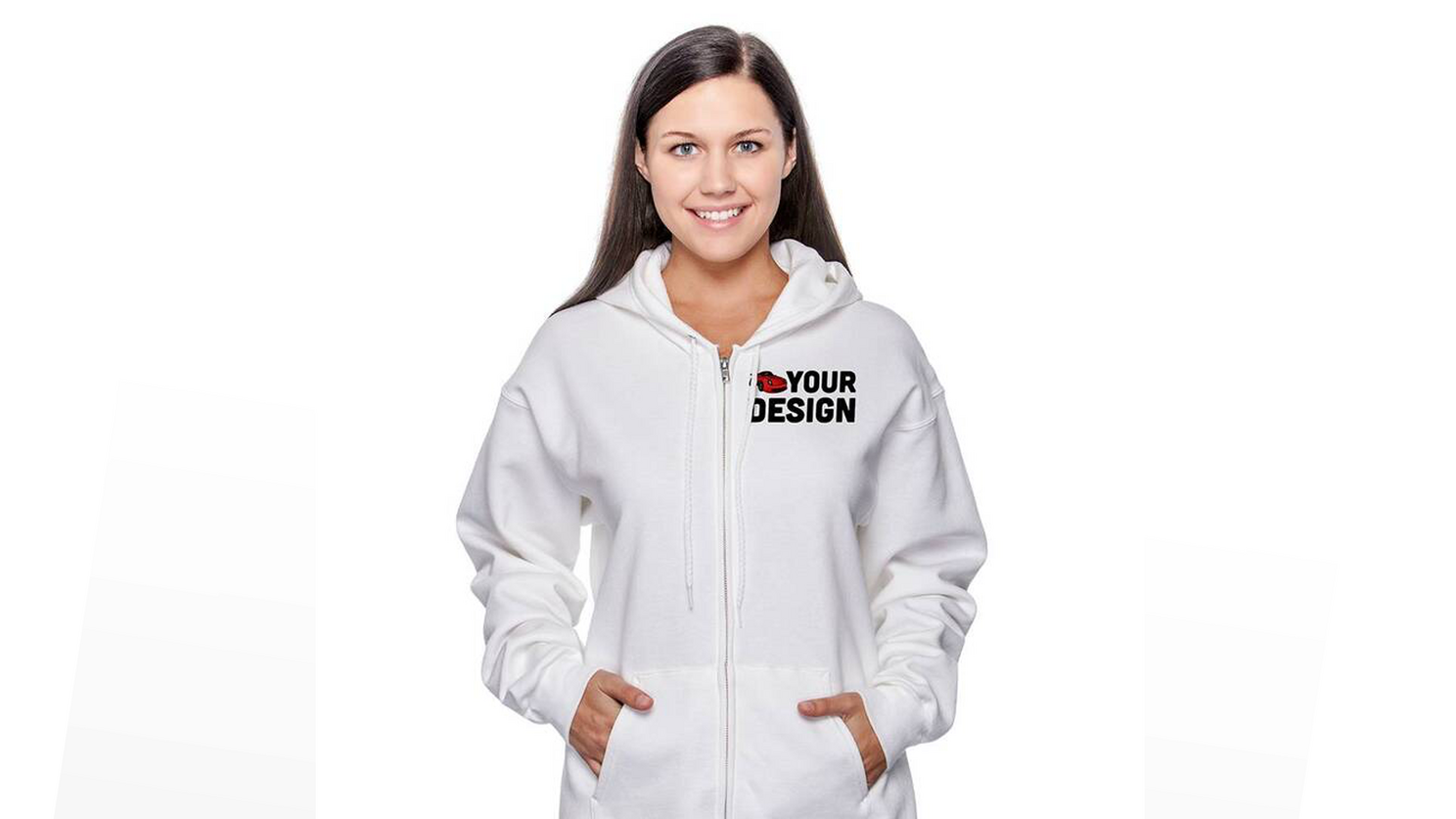 Custom Printed Hoodies - Full Zip - Design Your Own