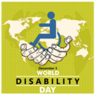 World Disability Day Green Awareness Sticker