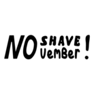 Written No Shave Mustache Sticker