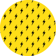 Yellow Lightning Bolts Seamless Sticker