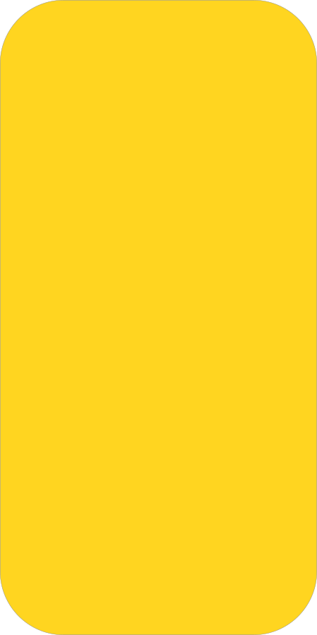 Yellow Rectangle Road Sign Sticker - Fast Shipping & No Minimums