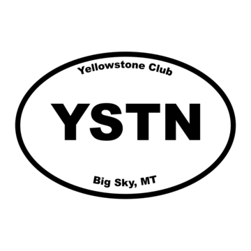 Yellowstone Club Oval Sticker