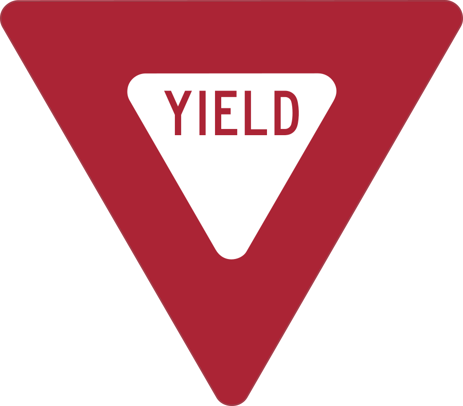 Yield Sign Sticker Shipped Fast & Free!