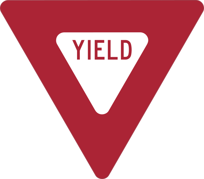 Yield Sign Sticker
