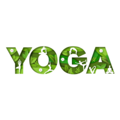Yoga Lettering Poster Sticker
