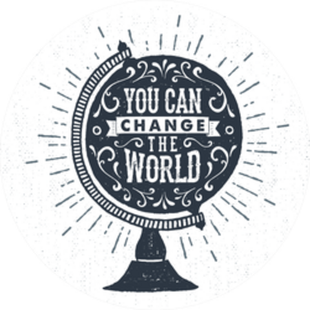 You Can Change the World Sticker