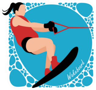 Wakeboarding Car Stickers & Decals – Customizable Vinyl Stickers