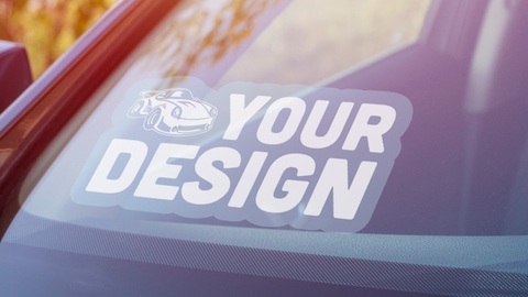 Custom Static Cling Stickers & Decals - Free Shipping in US