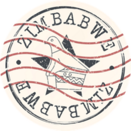 Zimbabwe Postal Stamp Sticker