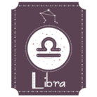 Zodiac Libra Constellation Tag Sticker