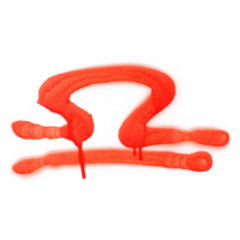Zodiac Sign, Libra, Red Spray Sticker