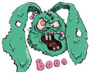 Zombie Rabbit Sticker