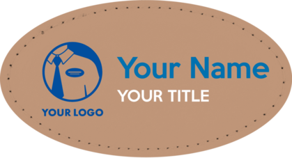 Premium Custom Oval Shaped Name Tags & Badges